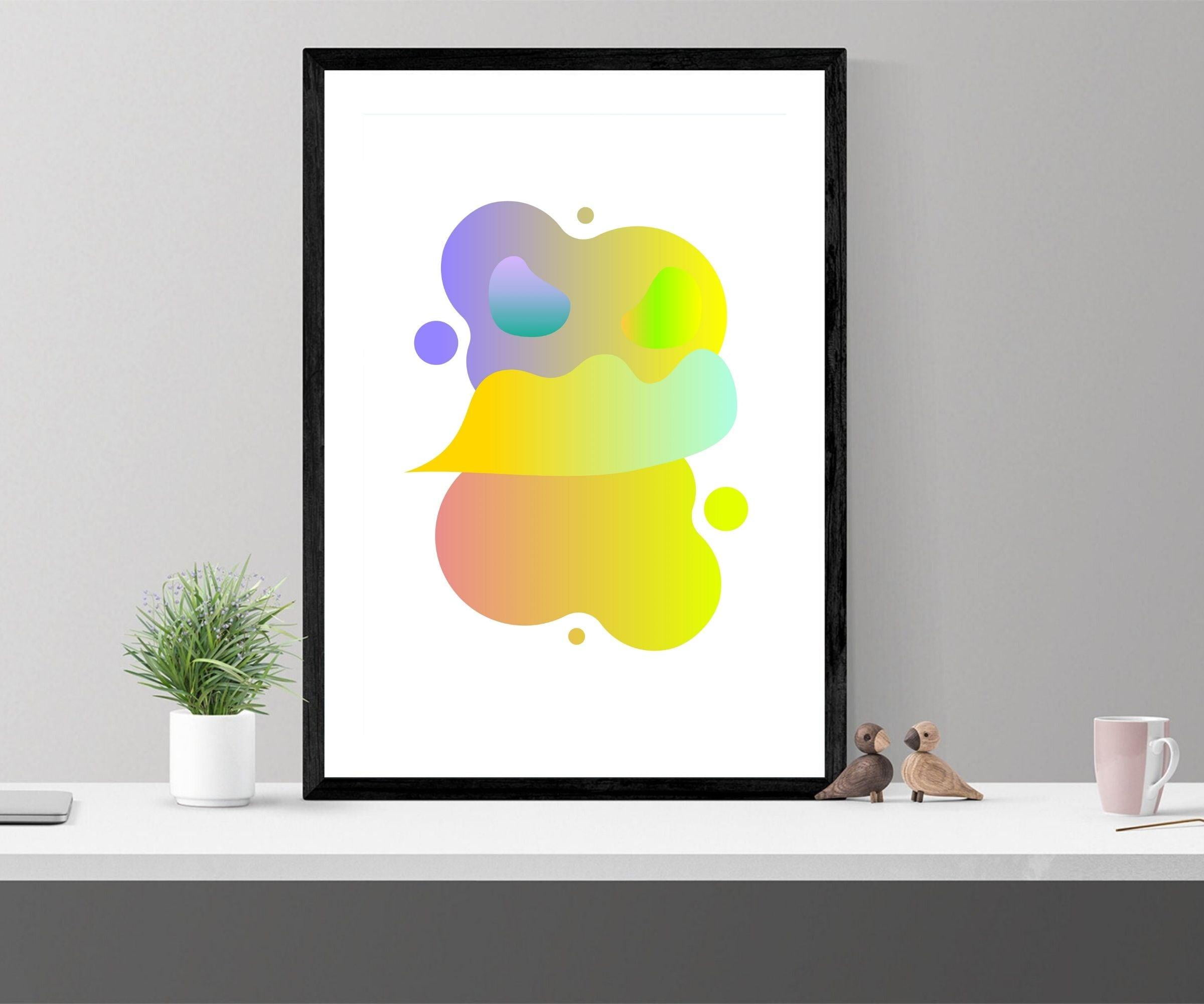Abstract Artwork Design Wall Art Wall Decor E Canvas Prints Framed art ...