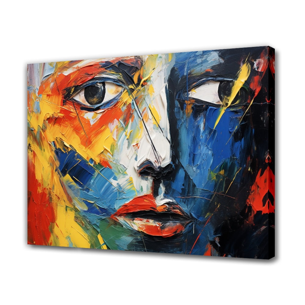 Abstract Artwork Face Poster Decorative Painting Canvas Wall Art Living ...