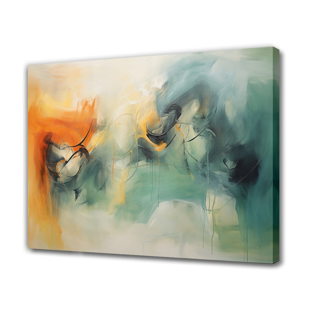 Abstract Artwork Features Irregular Geometric Shapes Poster Decorative ...
