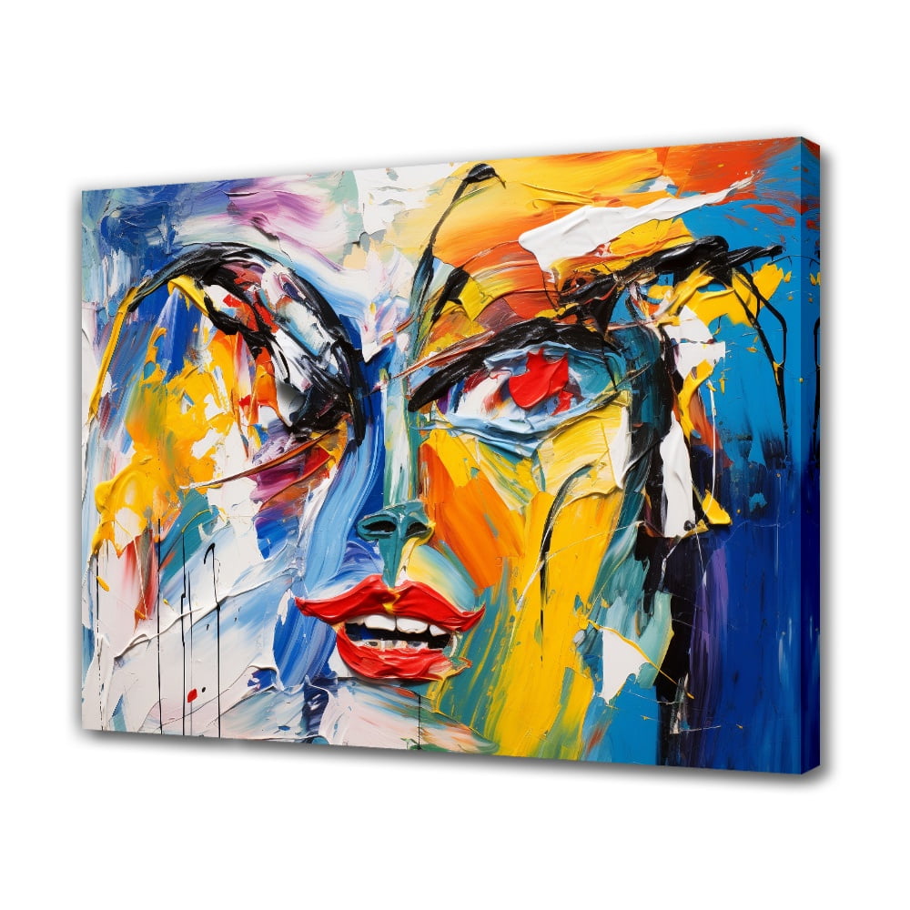 Abstract Artwork Human Face Poster Decorative Painting Canvas Wall Art ...