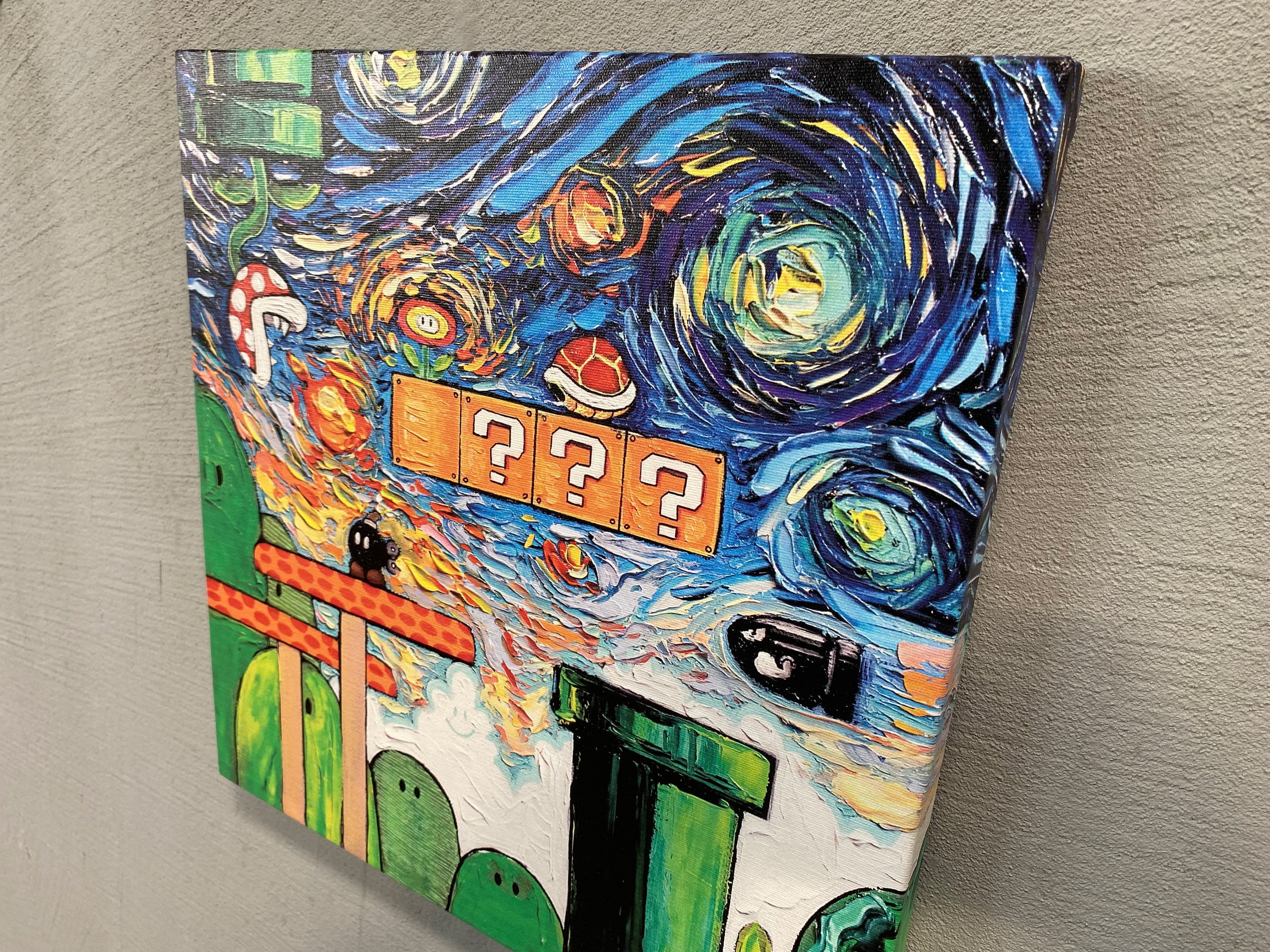 Abstract Artwork, Super Mario Canvas Gift, Home Decor Canvas Decor ...