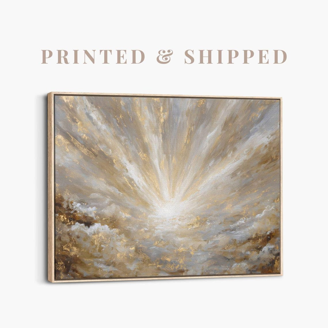 Abstract Ascension Canvas | Large Christian Wall Art, Catholic Painting ...