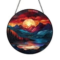 Abstract Aurora Sky Stained Glass Suncatcher – Window Hanging2001 ...