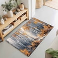Abstract Autumn Forest Natural Scene Rectangle Area Rug 2x3ft,Living ...