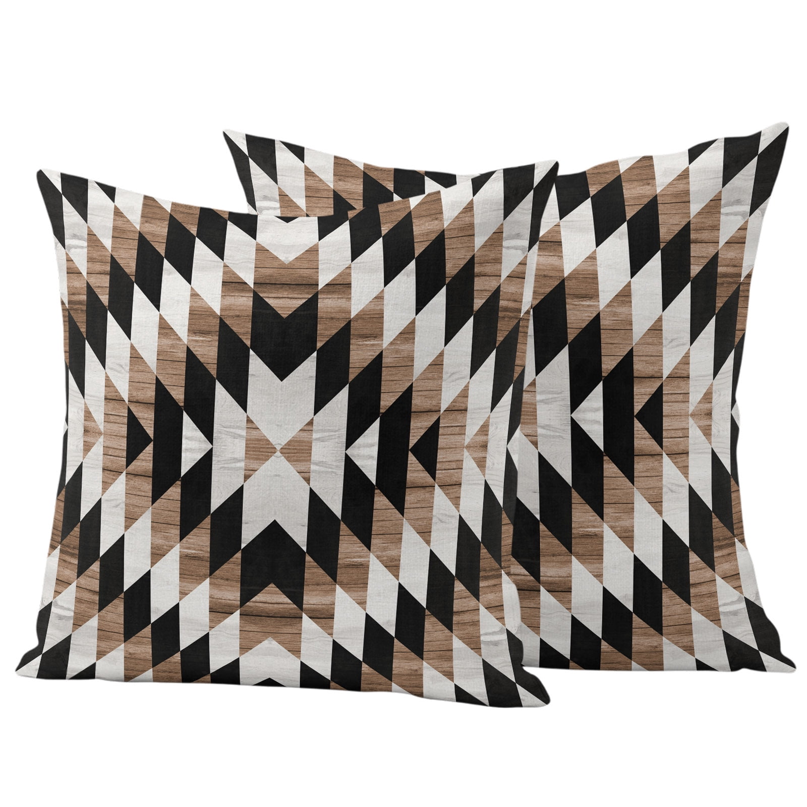 Abstract Aztec Outdoor Pillow Covers 20"x20" Set of 2,Waterproof Throw ...