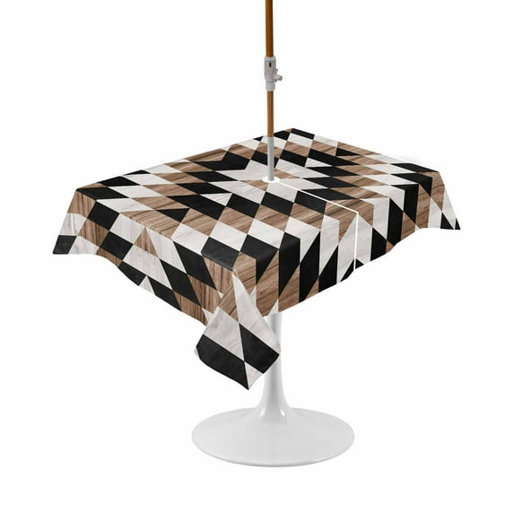 Abstract Aztec Rectangle Outdoor Tablecloth, Waterproof Table Cloth ...