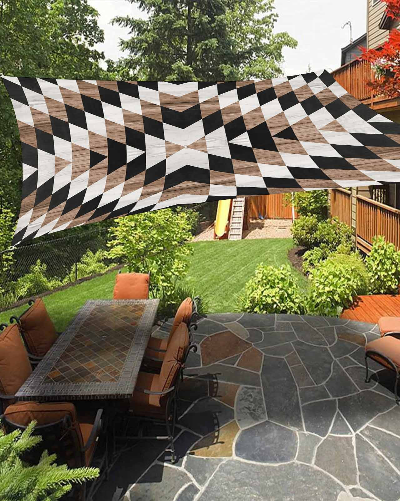 Abstract Aztec Sun Sail Shades Rectangle Canopy,Sunlight Block Heavy ...