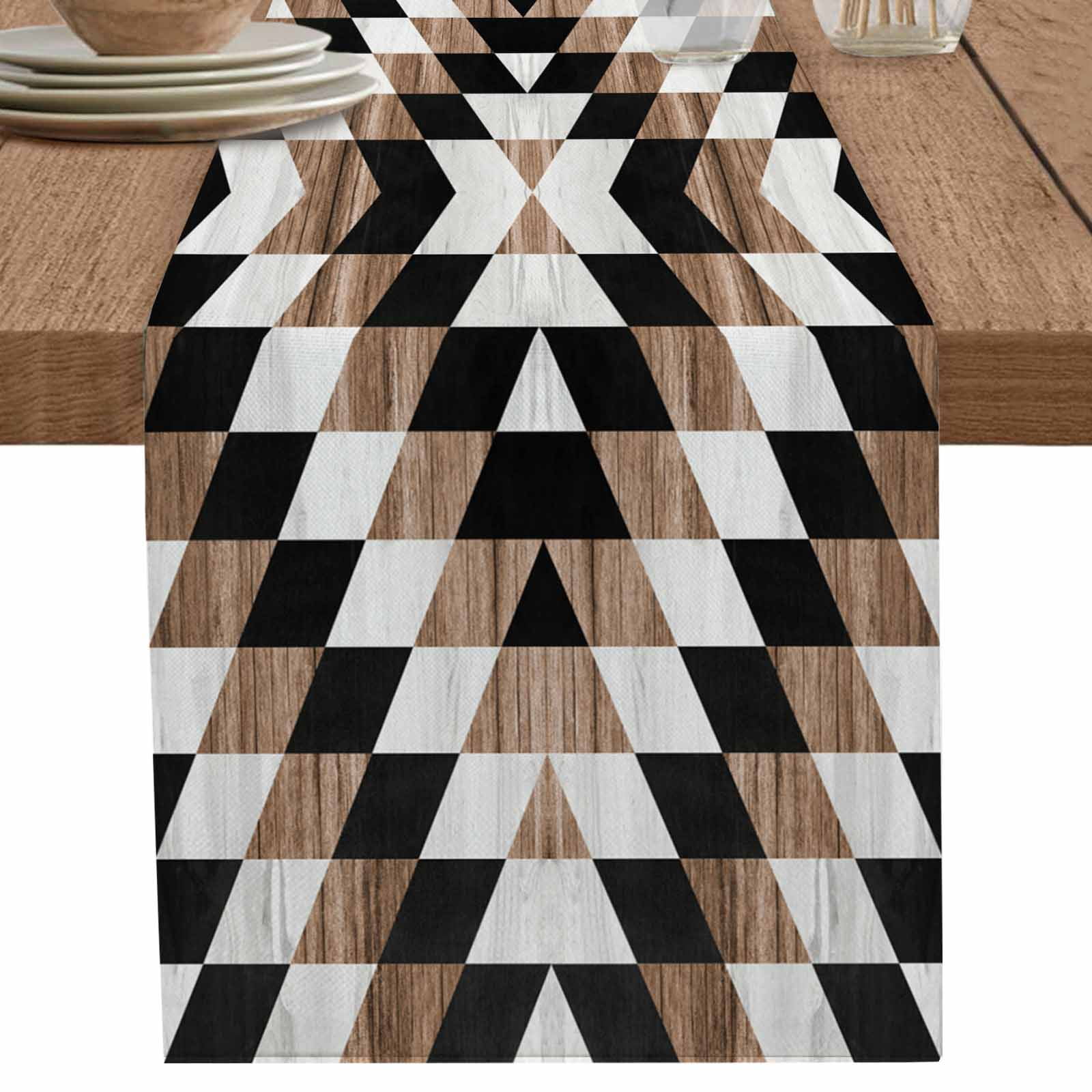 Abstract Aztec Table Runner 108 Inches Long for Dining Table Decor ...