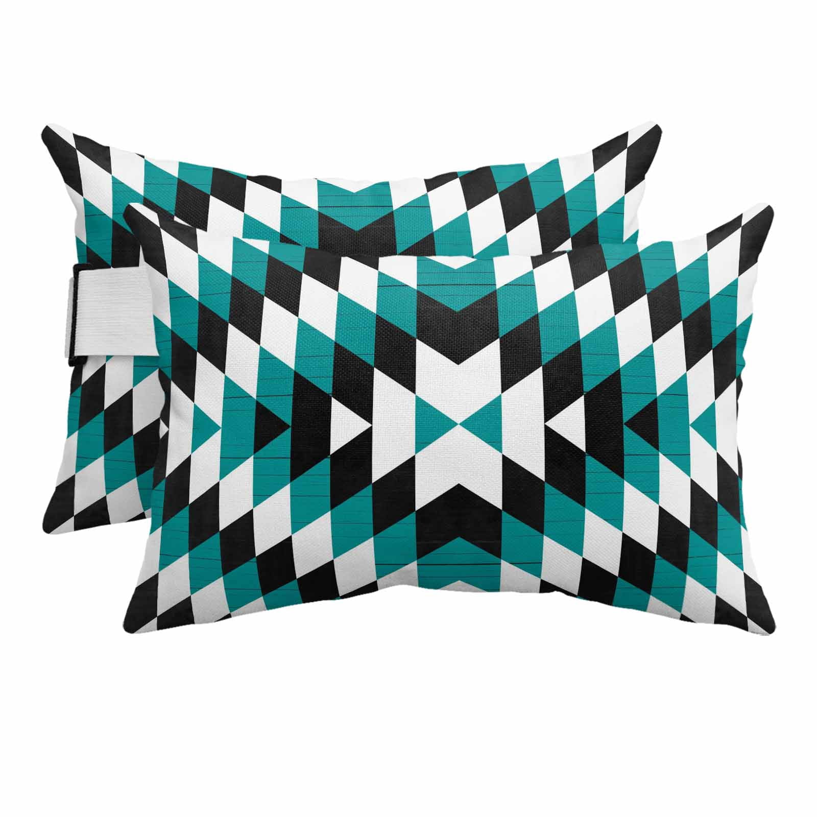 Abstract Aztec Texture Pattern Outdoor Pillow for Chaise Lounge Chair ...