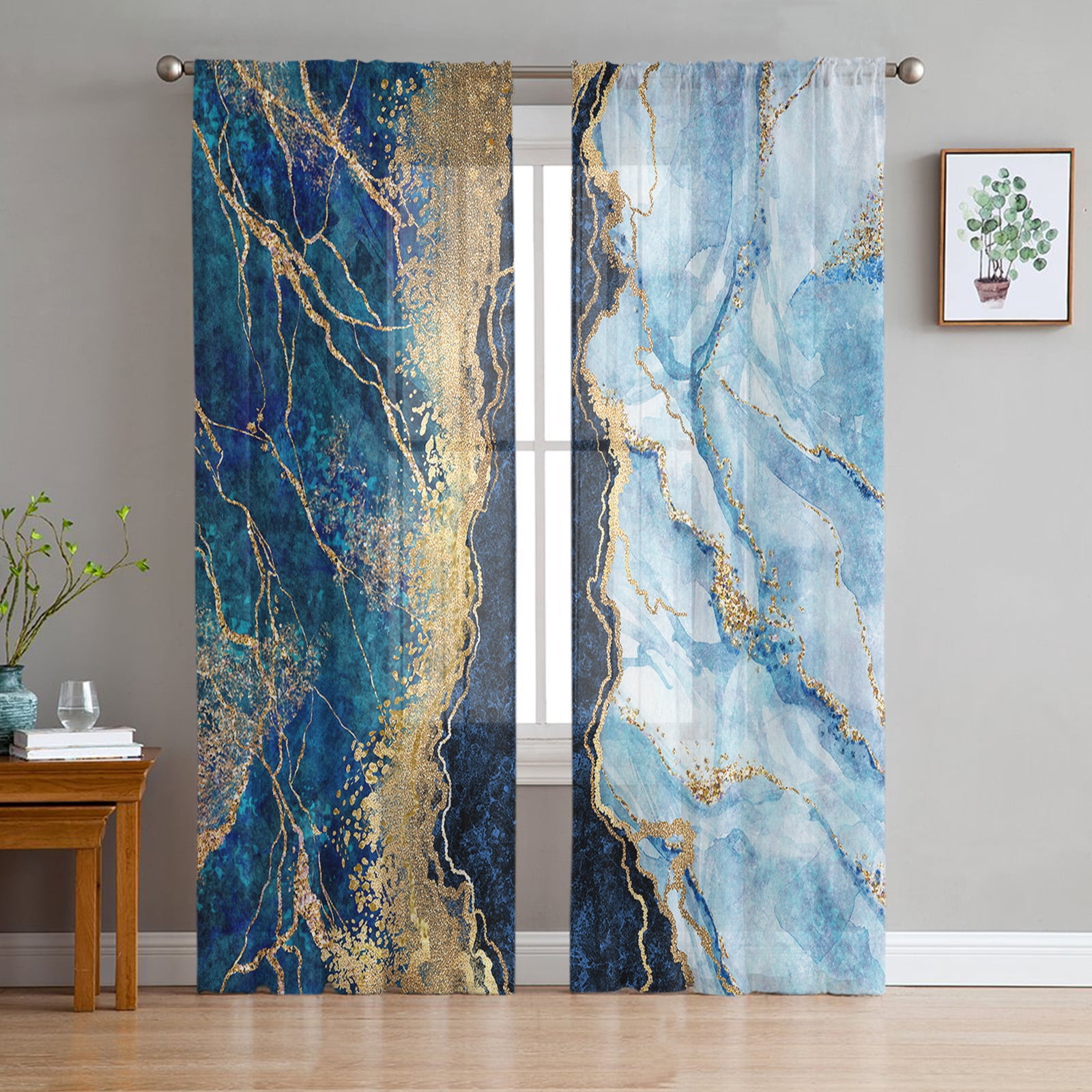 Abstract Background Black Marble Curtain For Living Room Transparent ...