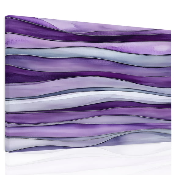 Abstract Background Canvas Print Wall Art, Wave Watercolor Wall Decor ...
