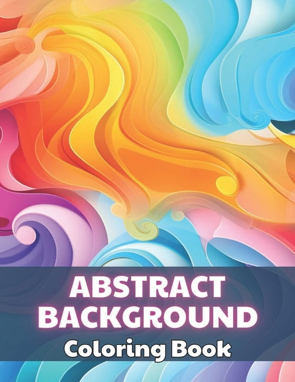 Abstract Background Coloring Book for Adults: Stress Relief And ...