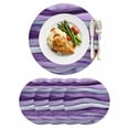 Abstract Background Leather Placemats Set of 4, 12 Inch, Wave ...