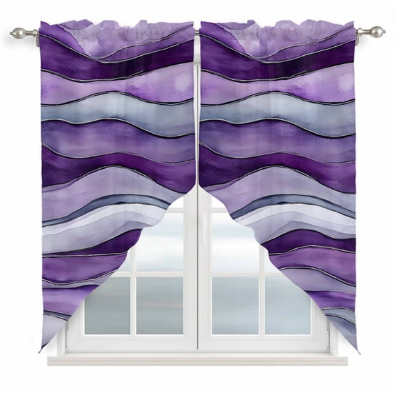Abstract Background Swag Valances for Windows 63 inches Long, Wave ...