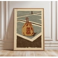 Abstract Bag Linocut Earth Tone Minimalist Paper Poster - Walmart.com