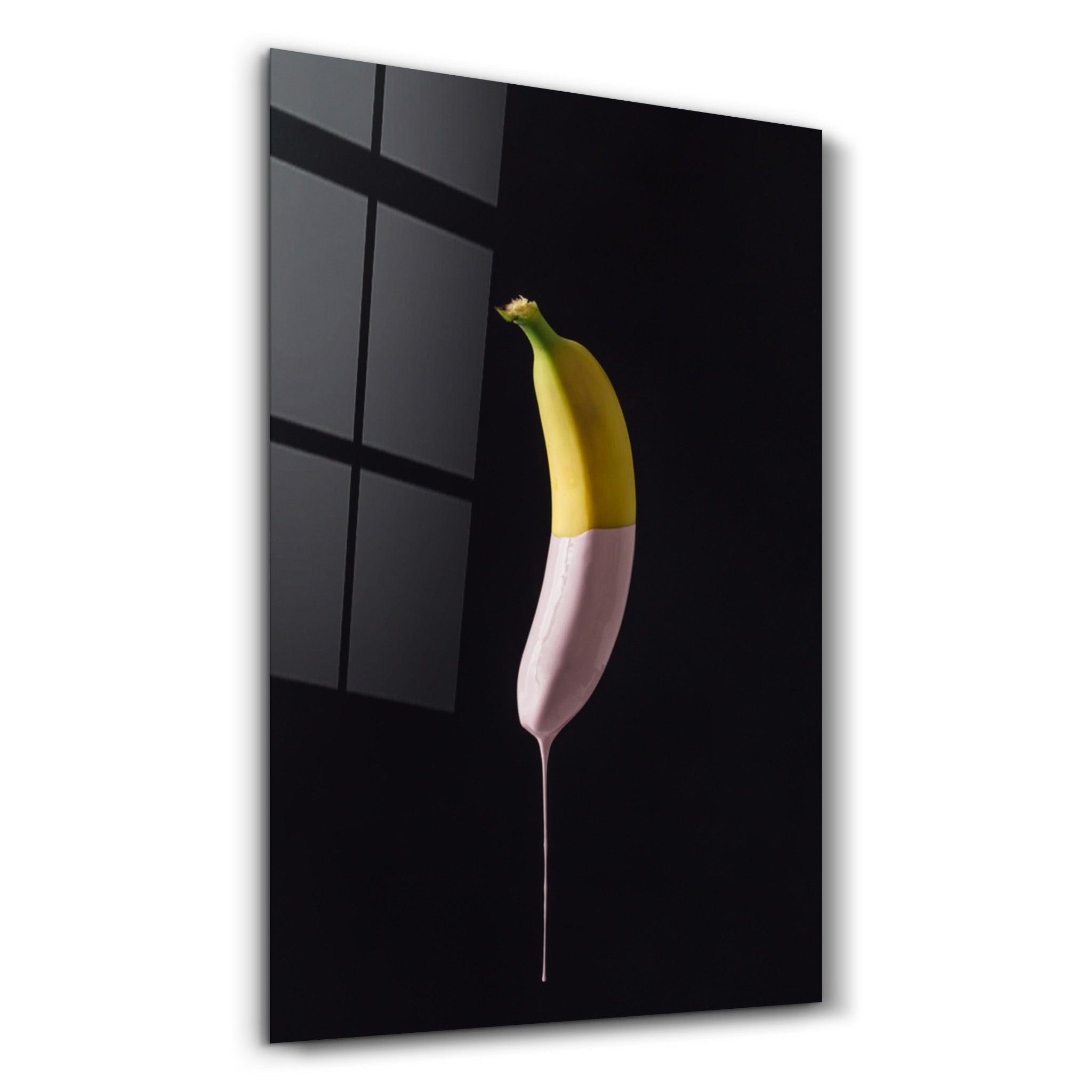 Abstract Banana | Glass Wall Art - Walmart.com