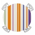Abstract Basics Pattern Round Table Cover, Colorful Stripes Modern ...