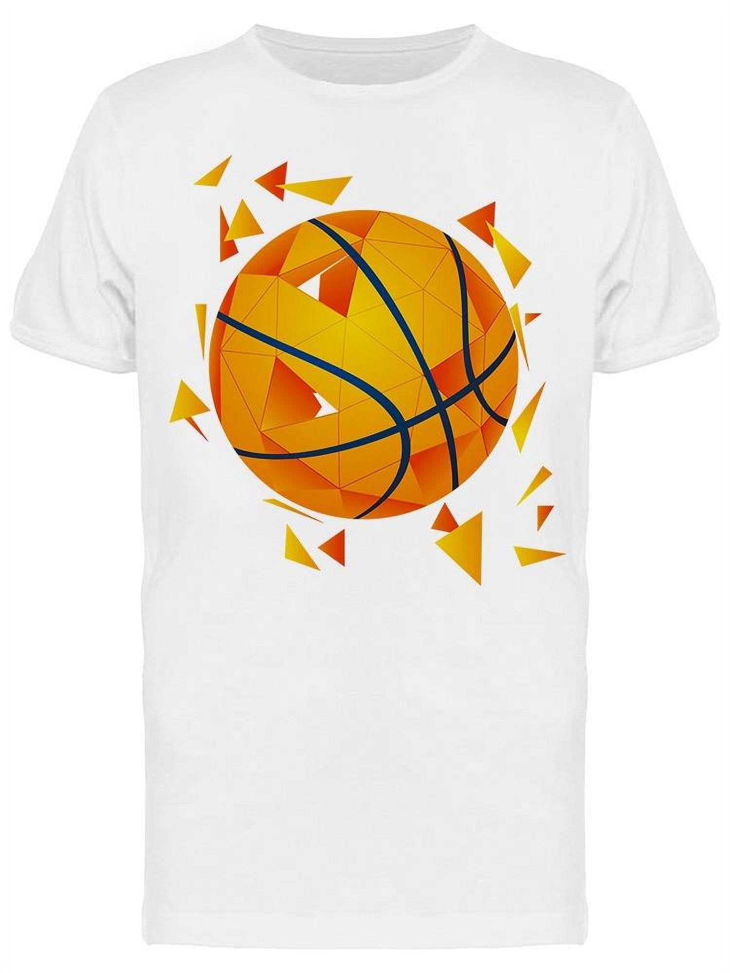 Abstract Basketball Ball T-Shirt Men -Image by Shutterstock, Male 3X ...