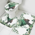 Abstract Bathroom Rugs Set Women with Head Scarves Green Eucalyptus ...