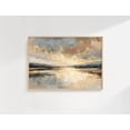 Abstract Beach Coastal Decor Large Neutral Art, Stretched Canvas ...