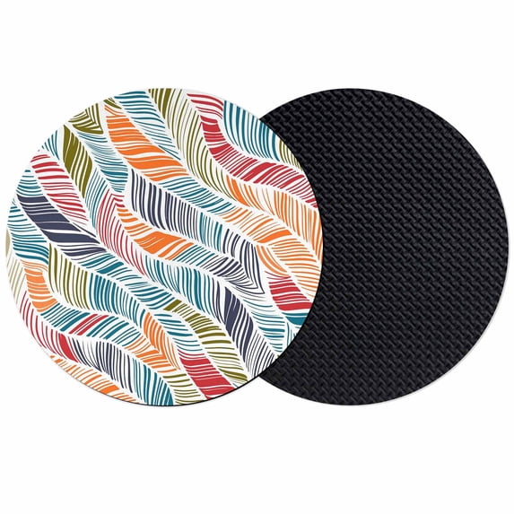 Abstract Beach Coasters Set of 2, Absorbent Coasters for Drinks, Summer ...