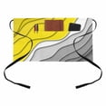 Abstract Beach Kitchen Restaurant Half Waist Apron, Aesthetic Grey to ...