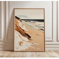 Abstract Beach Landscape Coastal Seascape Modern Ocean Cliff Decor ...