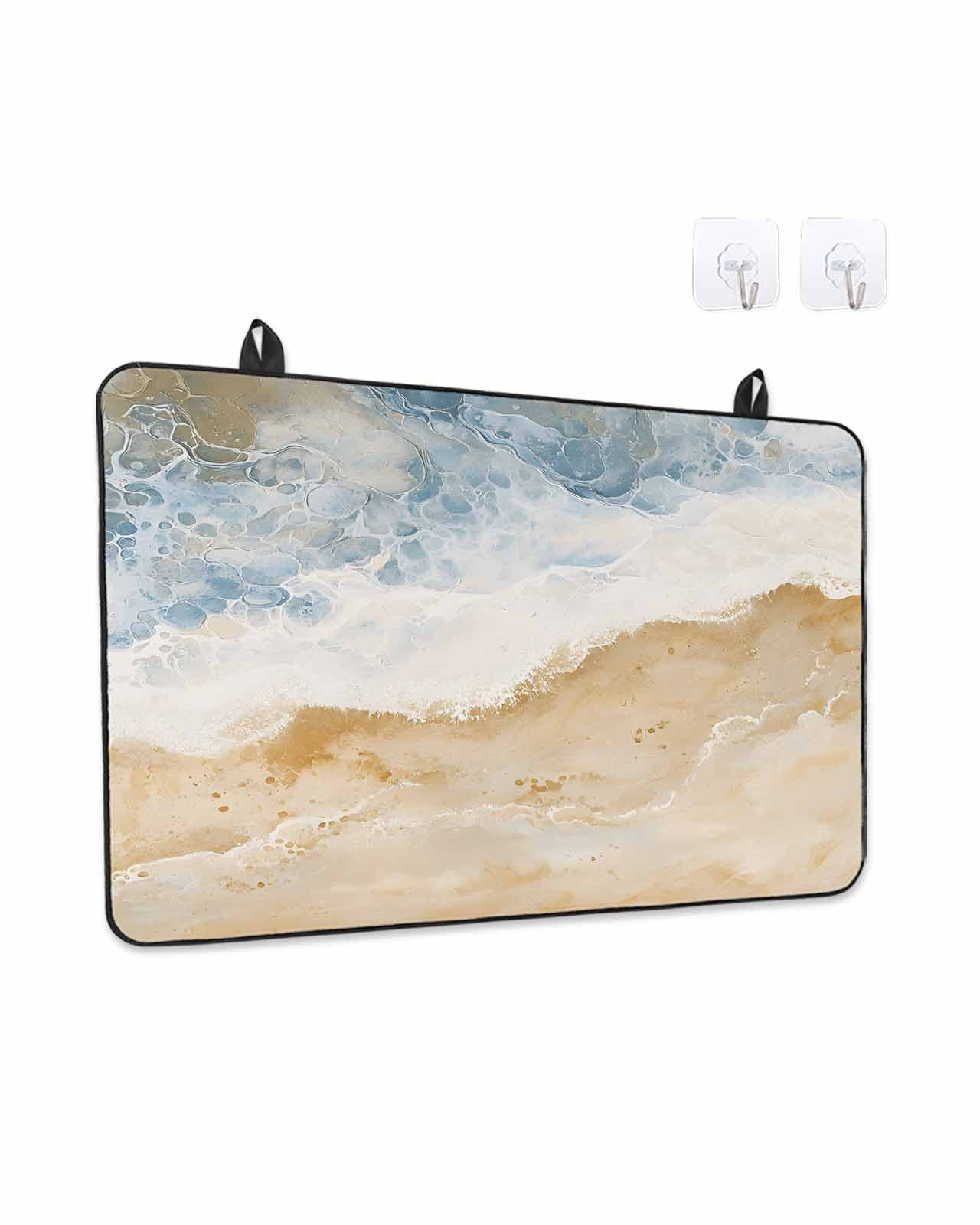 Abstract Beach Ocean Stove Top Covers for Electric Stove, 28'x20 ...