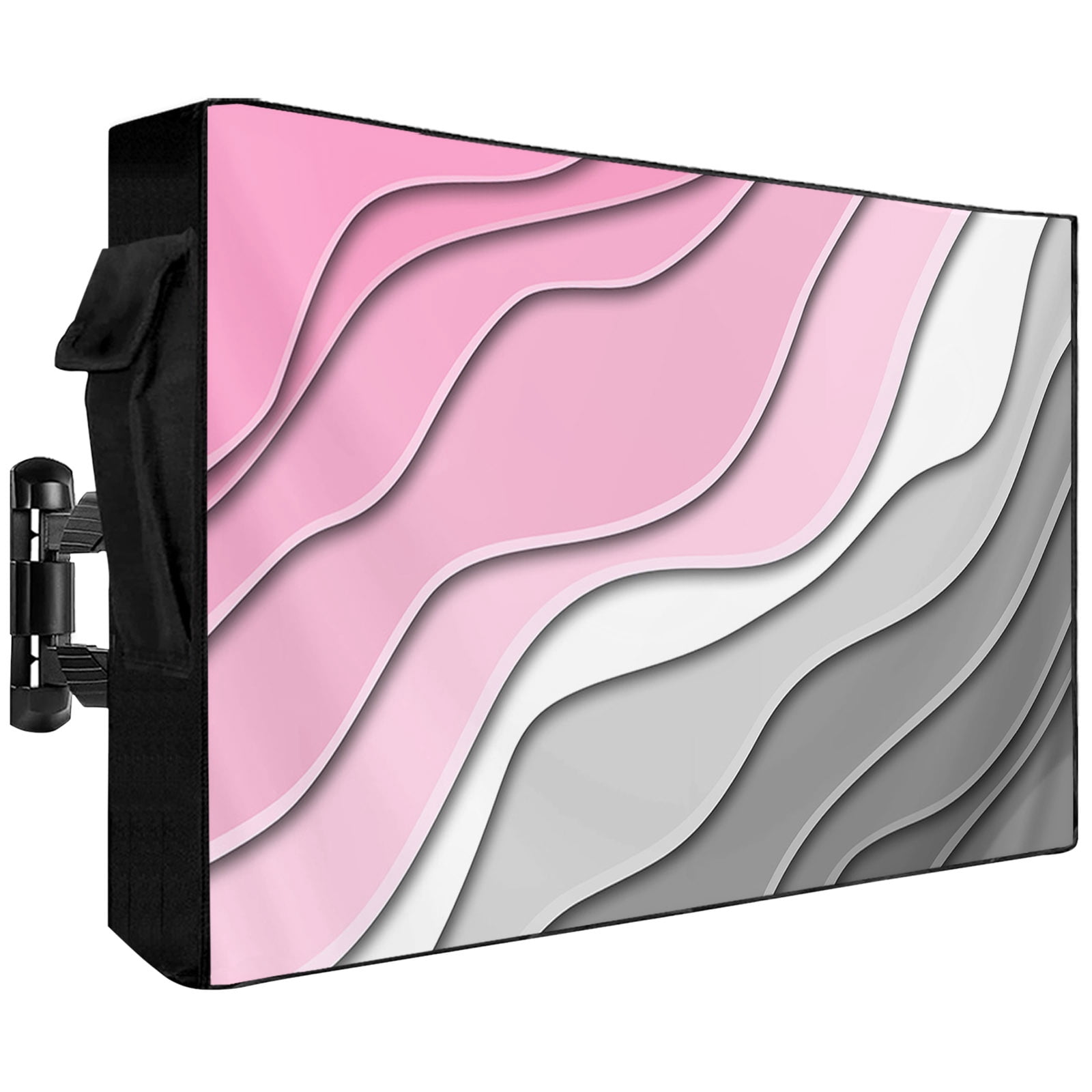 Abstract Beach Outdoor TV Cover 48 to 50 inch Aesthetic Grey to Pink ...
