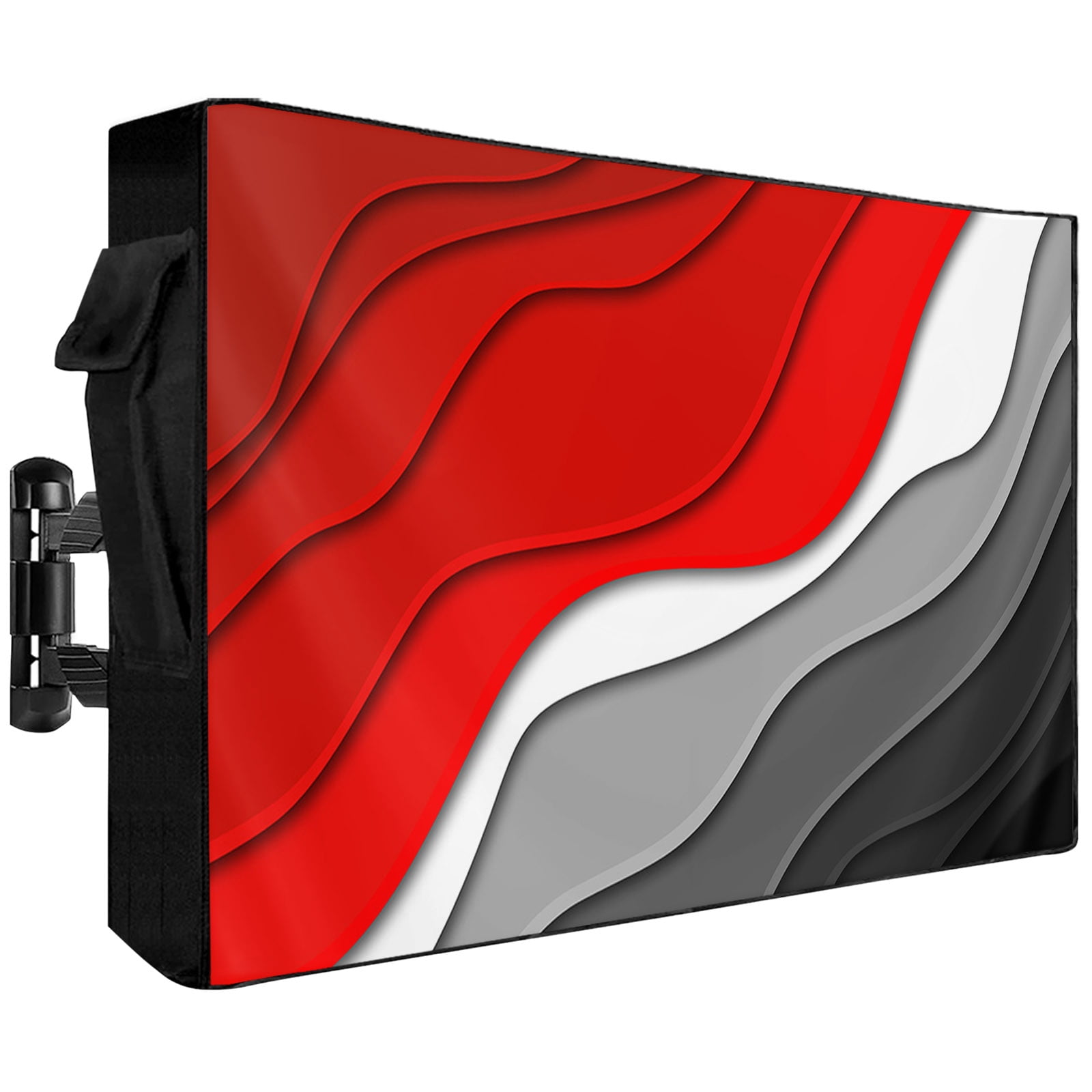 Abstract Beach Outdoor TV Cover 70 to 75 inch Aesthetic Grey to Red ...