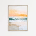 Abstract Beach Painting Minimalist Retro Dorm Room Home Decor Neutral ...