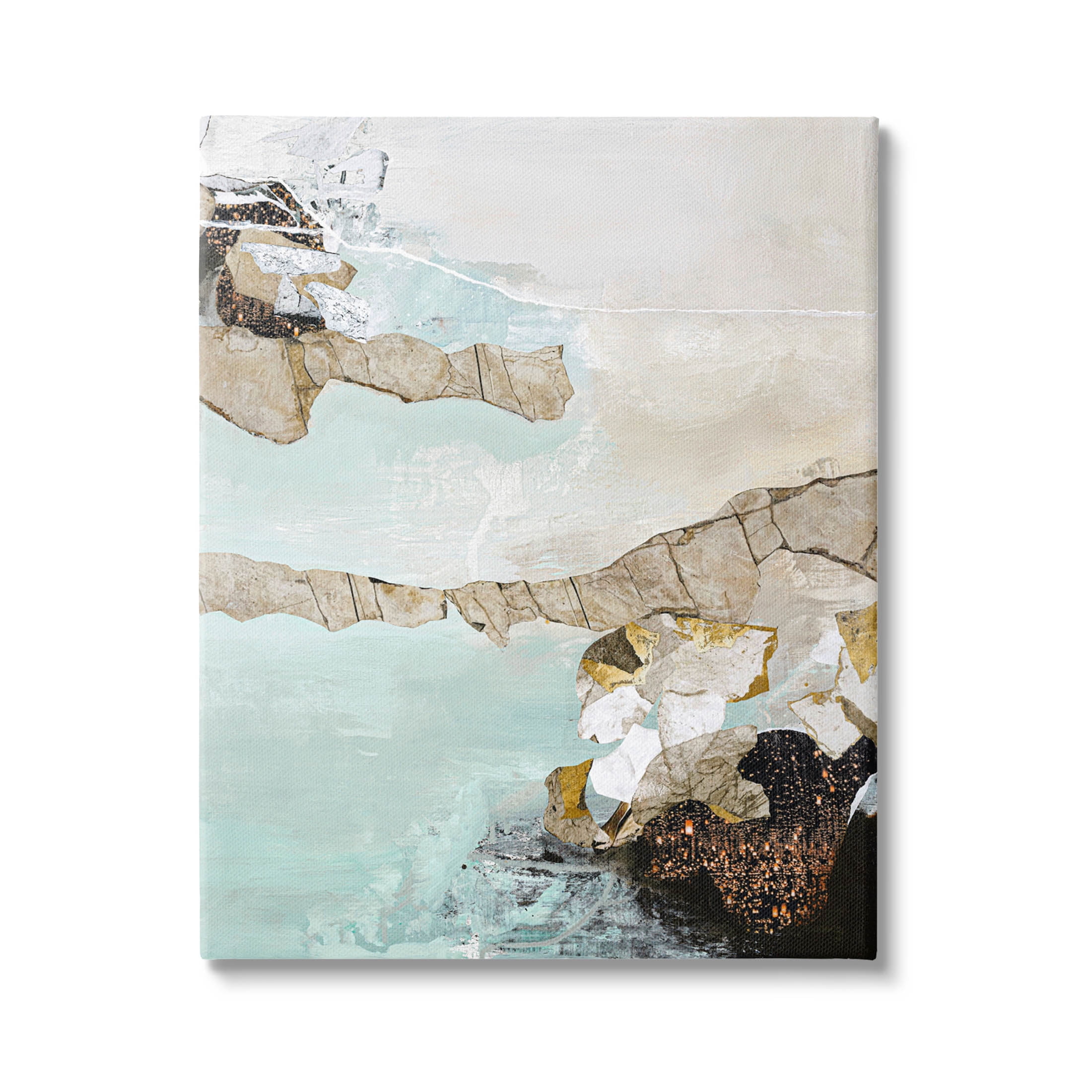 Abstract Beach Shoreline Scenery Abstract Graphic Art Gallery Wrapped ...