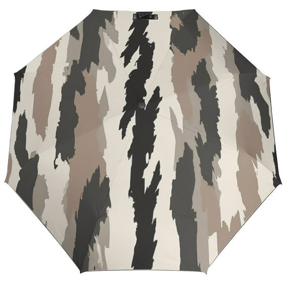 Abstract Beige Camouflage Pattern Rain Umbrella Sun Protection Sun ...