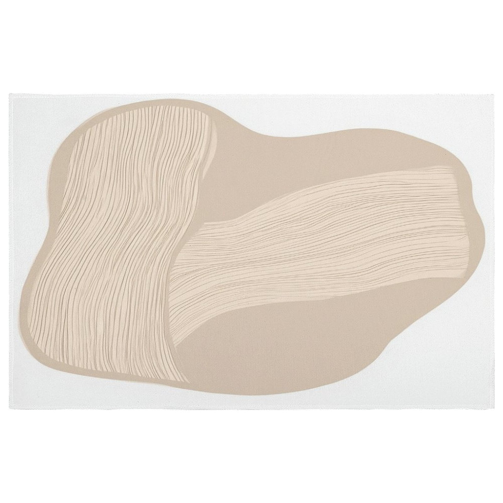Abstract Beige Line Adult Home Decor Bedroom Living Room Crystal Velvet ...
