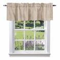 Abstract Beige Valance Curtains for Windows, Rustic Farmhouse ...