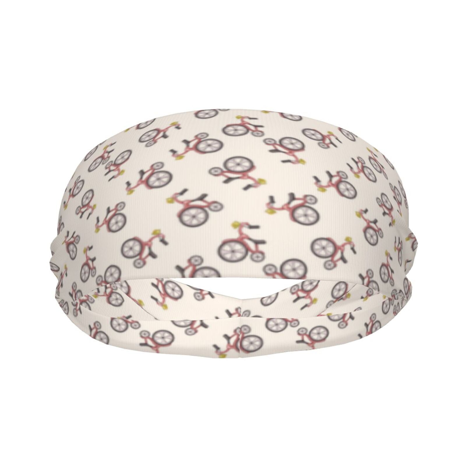 Abstract Bike Pattern Sweat Bands Headbands for Women Men - Moisture Wicking Sport Headbands for ...