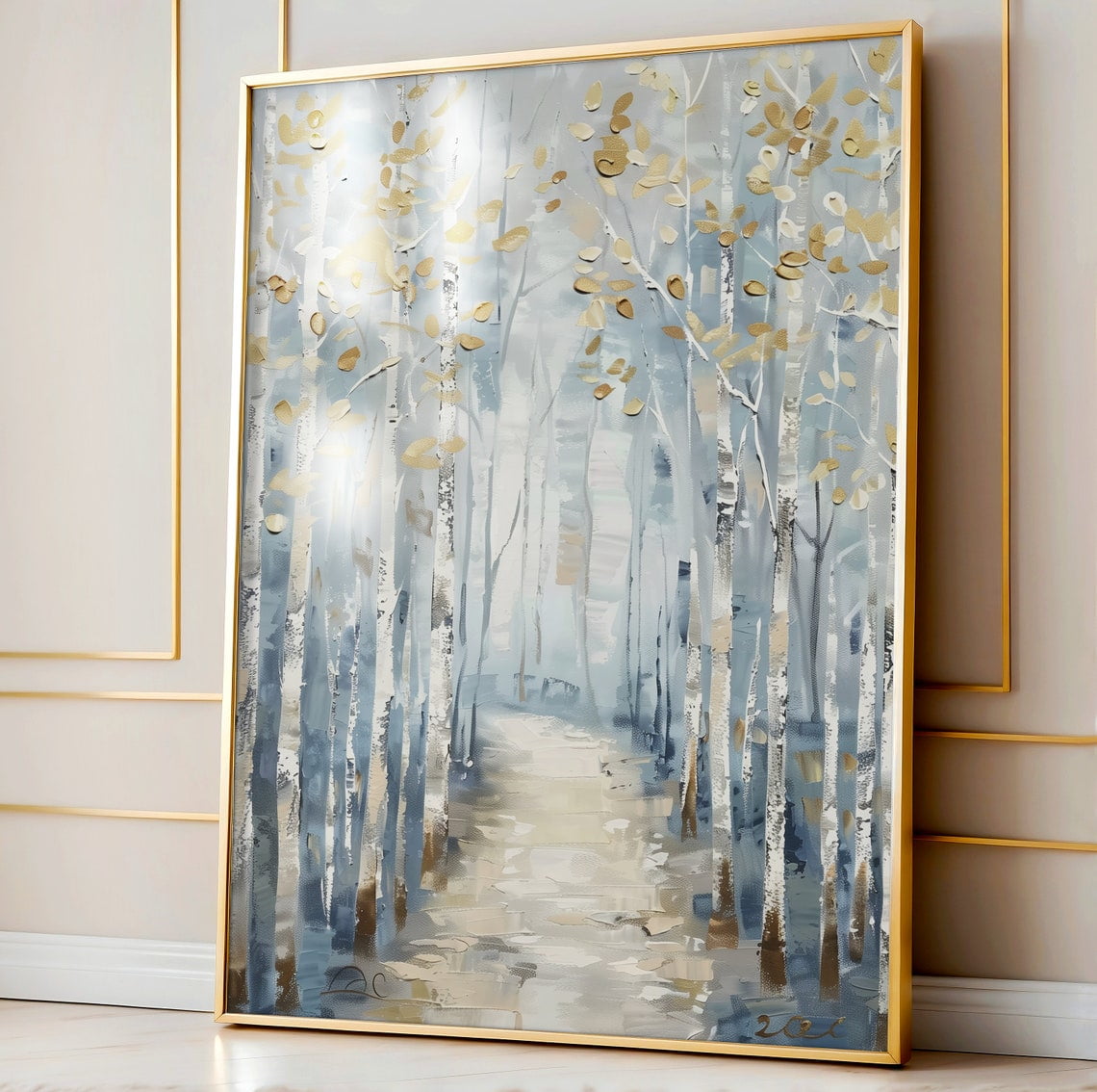 Abstract Birch Trees Print, Scandinavian Wall Art, Birch Tree Print ...