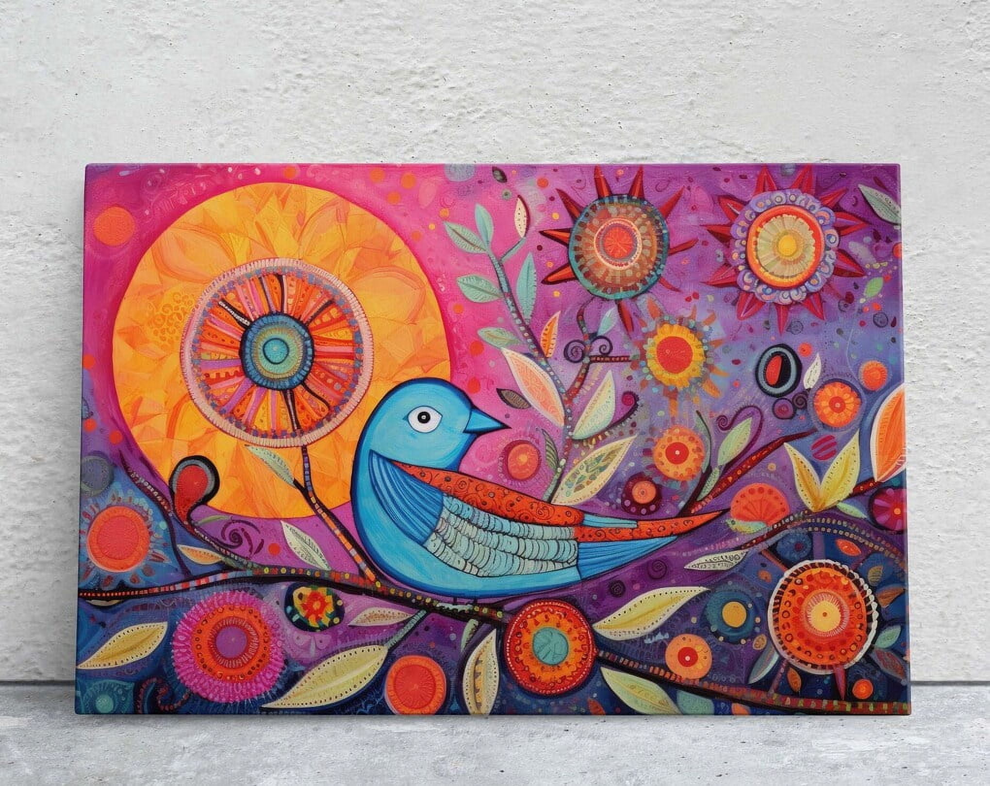 Abstract Bird Art, Print, Blue Bird, Modern Contemporary, Animal Art ...