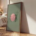 Abstract Bird Flock Art Pink Sun Modern Wall Decor Eclectic Home Decor ...