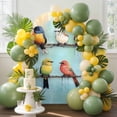 Abstract Birds Arch Backdrop Cover, 7.2FT, Singing Birds Spandex Arch ...