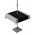 Abstract Black Color Block Square Outdoor Tablecloth with Umbrella Hole ...