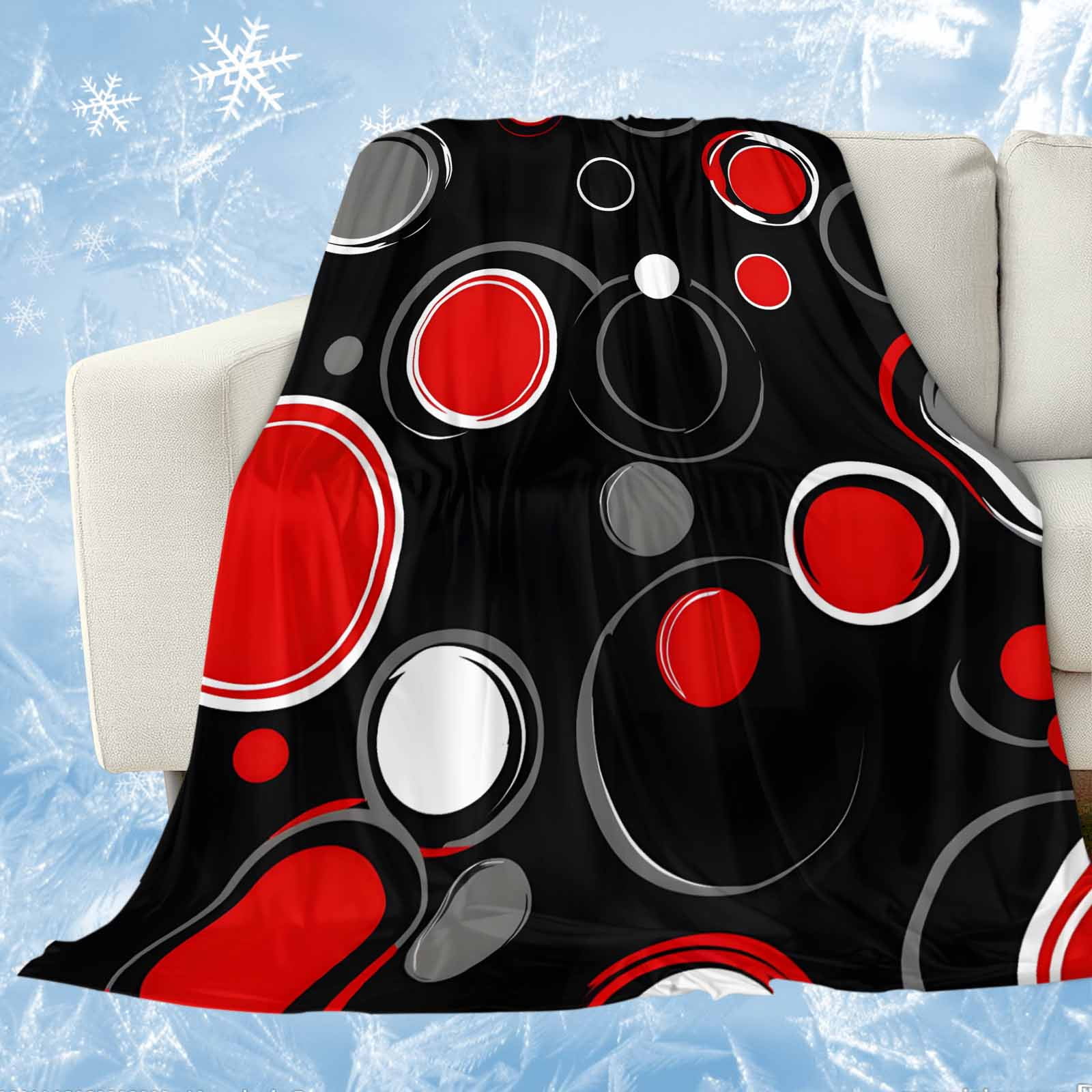 Abstract Black Cooling Blanket,Lightweight Breathable Summer Throw ...