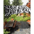 Abstract Black Line Sun Shade Sail 8'X10' Tree Trunk Texture Modern ...