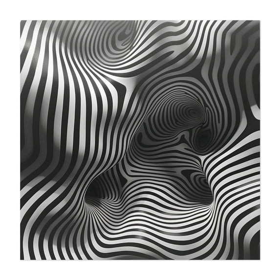 Abstract Black and White Swirling Pattern Design - Digital Art Abstract ...