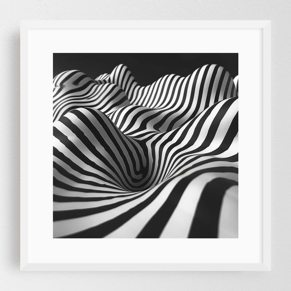 Abstract Black and White Zebra Stripes Flowing Surface Background ...