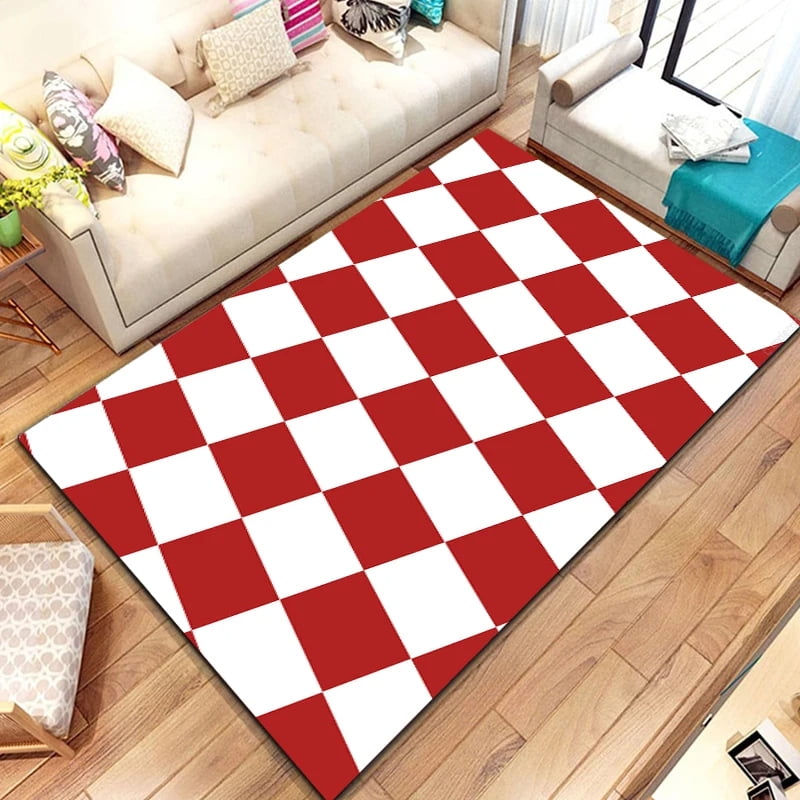 Abstract Black and White Checkerboard Plaid Carpet Moroccan Style ...