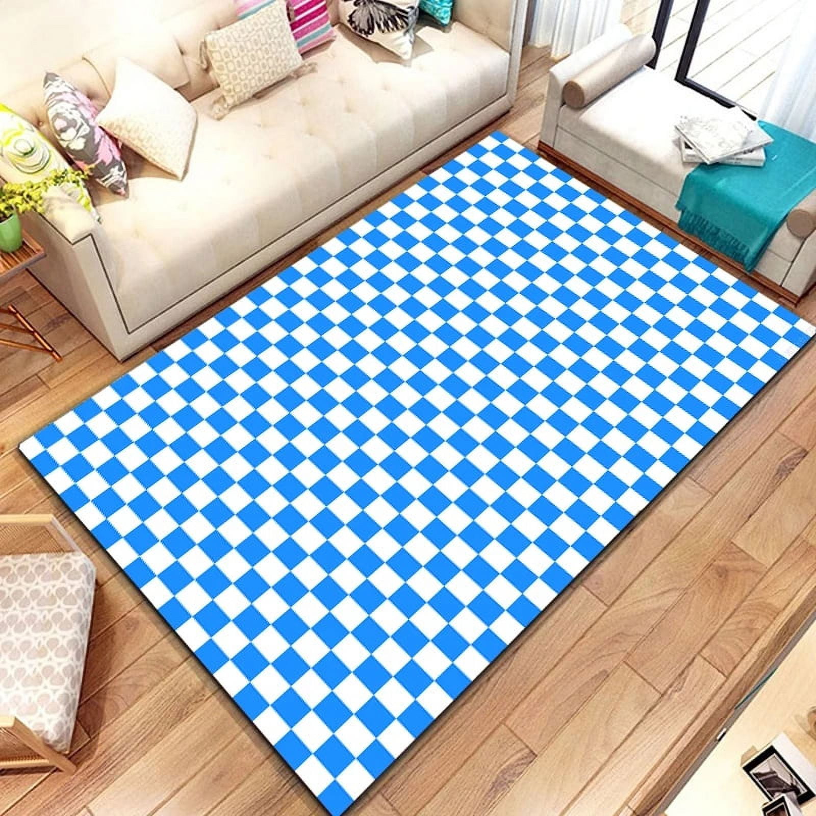 Abstract Black and White Checkerboard Plaid Carpet Moroccan Style ...