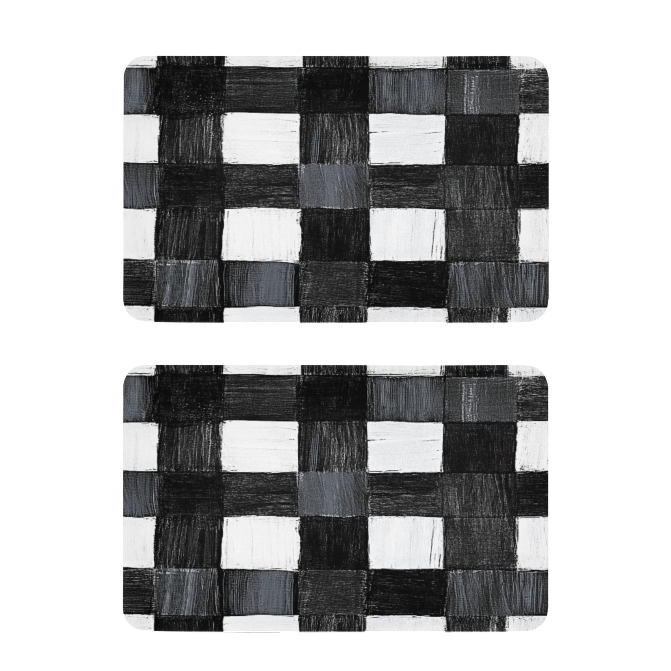 Abstract Black and White Stripe 2 Pack 4x2.5 Inch Magnetic Stickers ...