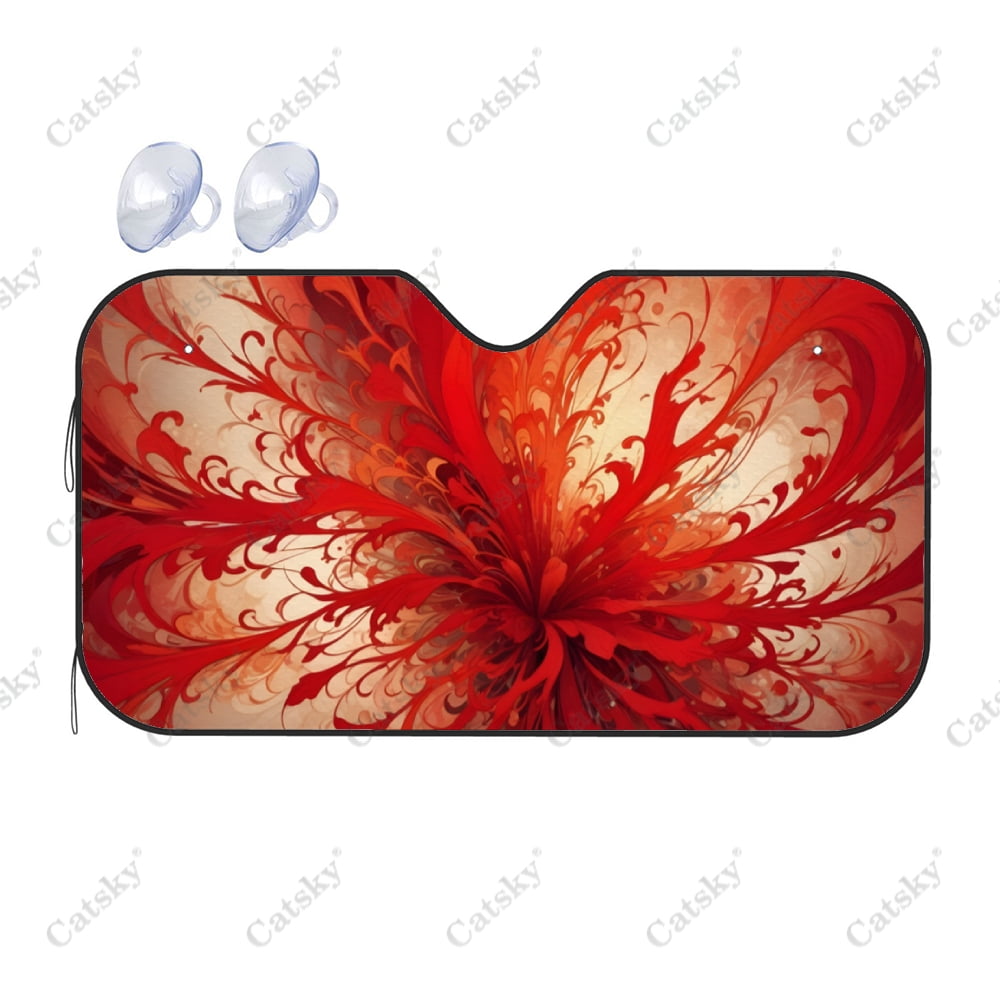 Abstract Bloody Flower Car Windshield Sunshade Front Auto Car ...