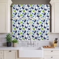 Abstract Blue Crab Starfish Curtain Tier and Valance Set 3 Piece ...